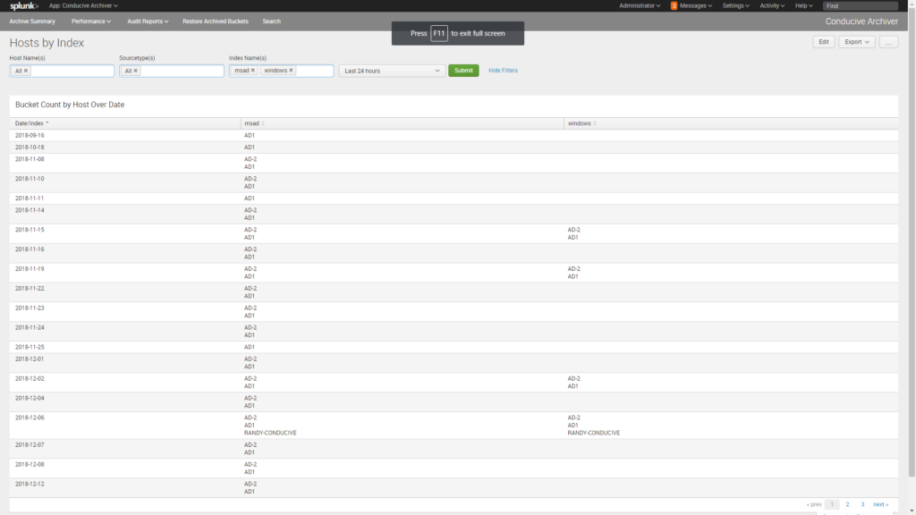 Splunk Archiver | Easily manage your frozen Splunk data. | CONDUCIVE